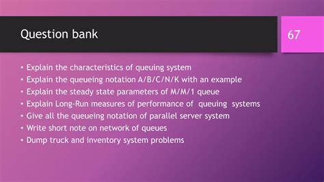 Unit 4 Queuing Models Pptx