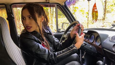 CAR CRUSH STUCK Tanya Crashes Into A Tree In A Car While Making A U Turn KRIS STUCK GIRLS