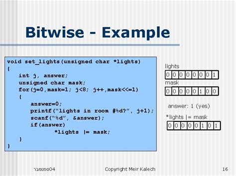 C Programming Language Chapter Bitwise Structures