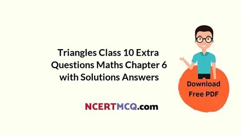 Triangles Class 10 Extra Questions Maths Chapter 6 With Solutions Answers Ncert Mcq