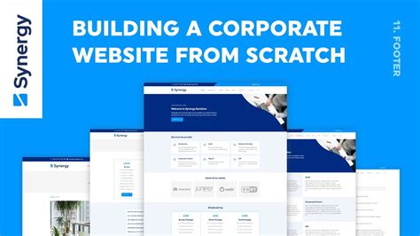 11 footer building a corporate html css js website from scratch