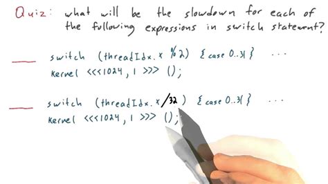 Switch Statements And Thread Divergence Part2 Intro To Parallel
