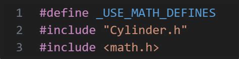 solved fill out cylinder cpp to implement the functions