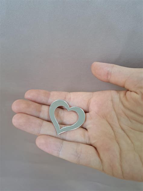 Heart Shaped Plexiglass Plexi Plexiglass Figure Mirror Plexiglass Etsy