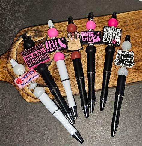 NSFW Pens Sassy Fancy Pens Silicone Bead Pens Etsy