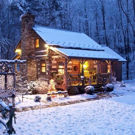 Winter Wonderland Cabins In The Woods Cabins And Cottages Little Cabin
