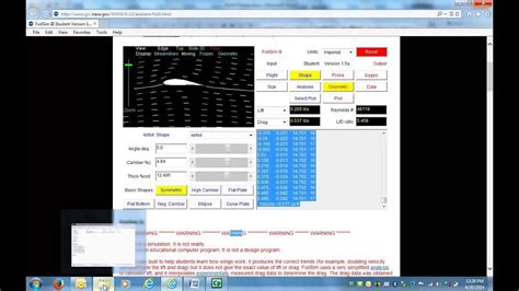 Airfoil Design Conversion To Excel Youtube