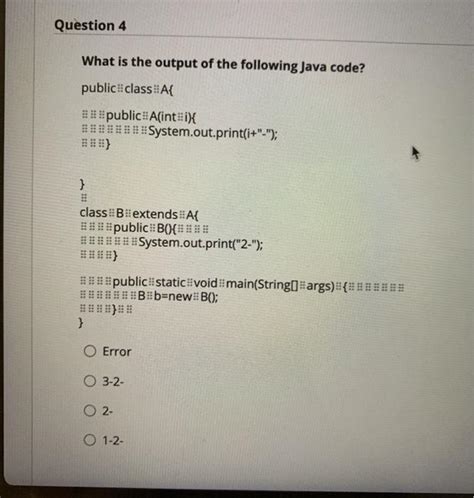 Solved Question 1 Considering The Following Class Public