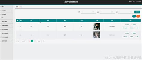 java vue计算机毕设高校学生学籍管理系统【源码 程序 论文 开题】 csdn博客