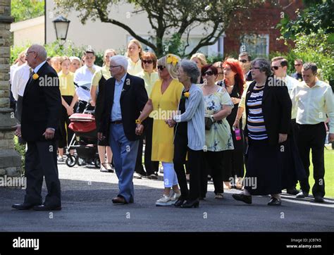 Mother Lesley Follows The Coffin Of Georgina Callander Who Died In The