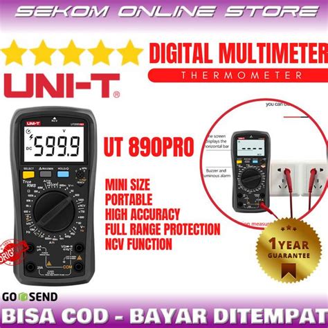 Jual Uni T Professional Digital Multimeter Tester True Rms Ut61b Ut61e Shopee Indonesia