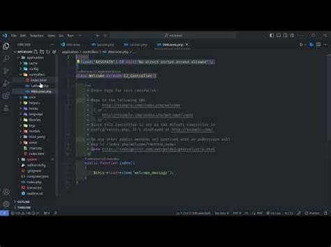 Tutorial Penggunaan Folder Codeigniter Youtube