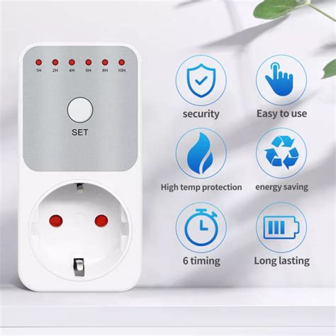 tm04 countdown timer electricity power meter 10hr socket plug intelligent time setting switch