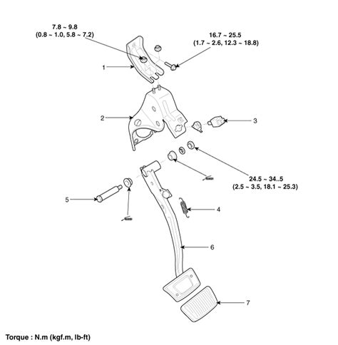 Kia Soul Brake Pedal Components Brake System Brake System