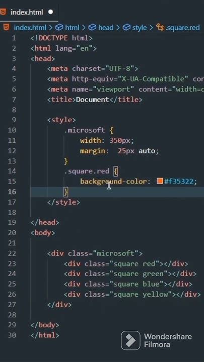 how to make microsoft logo html and css frontenddevelopment