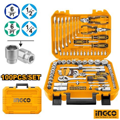 Ingco 100pcs Hand Tool Set Toollk