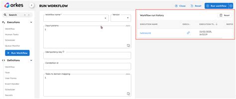 running workflows in ui orkes conductor documentation