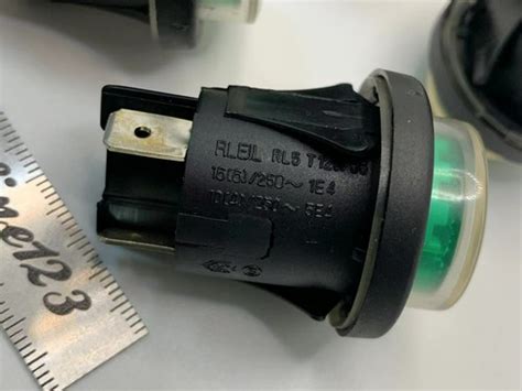 1pc Rleil Rl5 T125 55 Green Button Switch With Waterproof Cover Ebay
