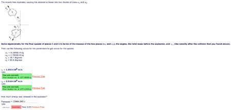 Solved 2 D Collision And Explosion You Are Analyzing The Chegg Com