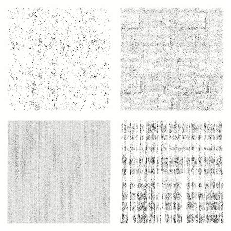 Premium Vector | Free vector monochrome grunge distressed texture set
