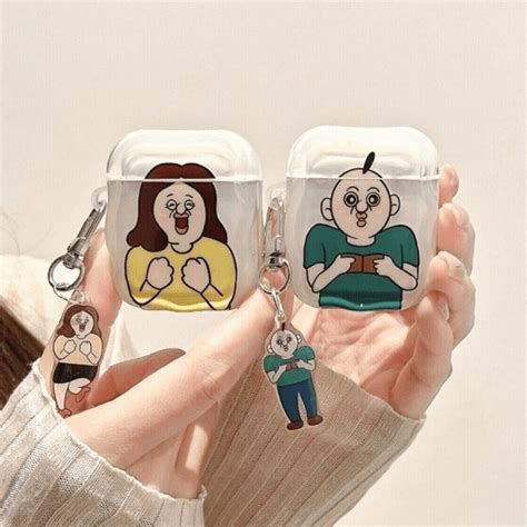 커플에어팟케이스키링포함 캐릭터커플케이스 우정케이스 귀여운케이스 에어팟집 에어팟1세대 에어팟2세대 에어팟3세대 에어팟프로