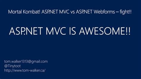 mortal kombat asp mvc vs asp webforms asp mvc is amazing