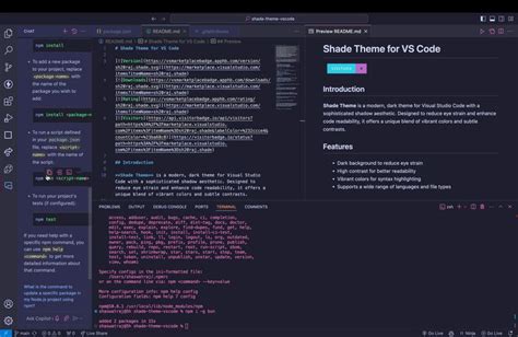Sh20raj Shade Vscode Theme Vs Code Theme Coding Visual Eye Strain