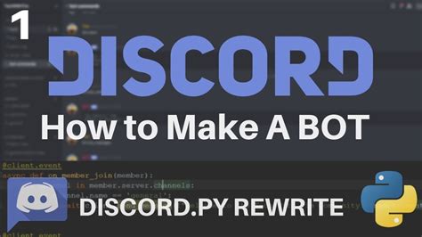 discord py bot ep 2 new member welcome message youtube