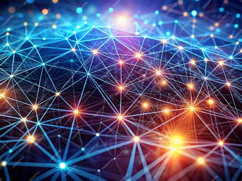 3d Abstract Network Communications Background With Plexus Design Premium Ai Generated Image