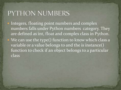 Python Data Type PPT