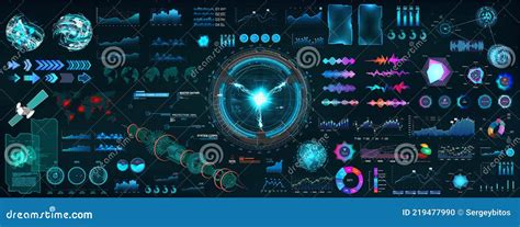 HUD Elements Interface Boxes For UI UX And GUI Design Sky Fi Collection Shapes And Hi Tech