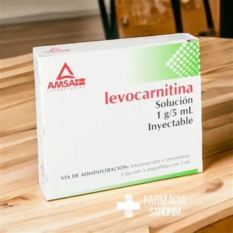 Levocarnitina Inyectable 1 G 5 Ml Caja Con 5 Ampolletas En Venta En