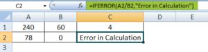IFERROR Excel Function Examples Formula How To Use