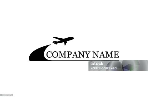 비행 비행기와 여행 회사 로고 항공사 운송 또는 물류 회사 벡터 그림입니다 로고에 대한 스톡 벡터 아트 및 기타 이미지 로고 비행기 상업용 항공기 Istock