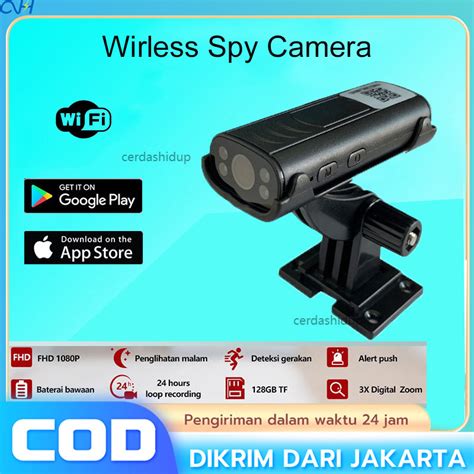Jual Spy Camera Mini Wifi Baterai Internal FHD 2MP Kamera Cctv Mini Tersembunyi Tanpa Kabel ...