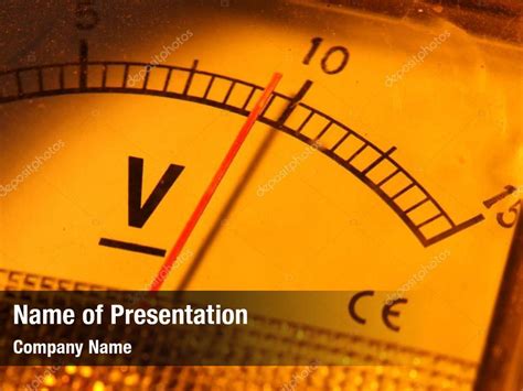 Meter Close Electric Powerpoint Template Meter Close Electric Powerpoint Background
