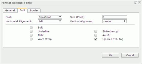 Format Rectangle Title Logi Analytics