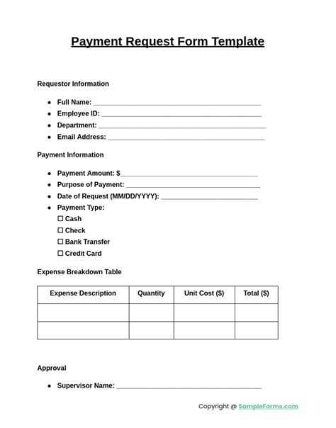 FREE 12 Payment Request Form Samples PDF MS Word Google Docs Excel