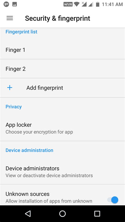 Configure Setup The Fingerprint Sensor On The LG G6