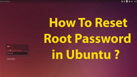 Reset Password For Linux Users
