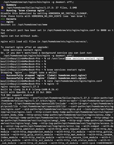 mac安装配置使用nginx的一系列问题 mac nginx csdn博客