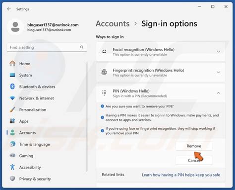How To Remove PIN From Windows And Fix Remove PIN Grayed Out