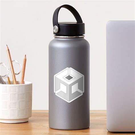 Unity New Logo White Unity 3d Game Developer Sticker For Sale By