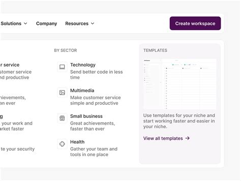 Dropdown Menu Navigation UI Design Behance