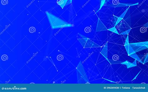 Abstract Background With Connecting Dots And Lines Network Connection Structure Plexus Effect