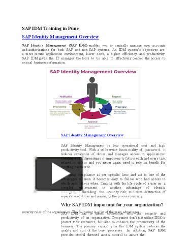 PPT SAP IDM Training Material PowerPoint Presentation Free To Download Id Y JlM