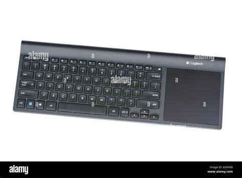 Clavier Sans Fil Avec Touchpad Remplace Une Souris Intégrée Tout En Un Clavier Photo Stock Alamy