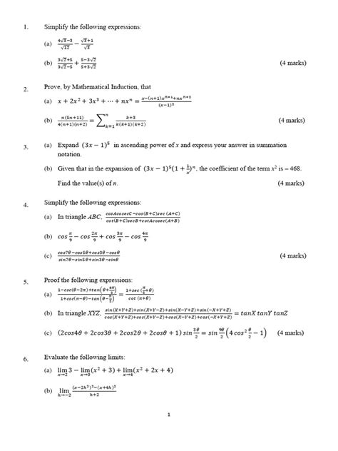 Simplify The Following Expressions Pdf Area Mathematical Proof Simplify The Following Expressions Pdf Area Mathematical Proof