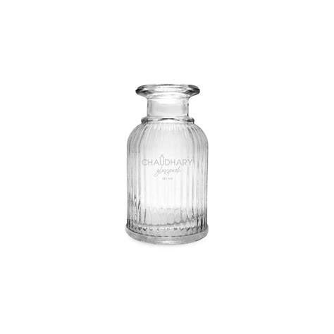100ml Ribbed Diffuser Glass Bottled
