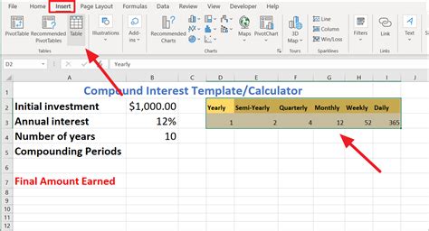 How To Calculate Compound Interest In Excel